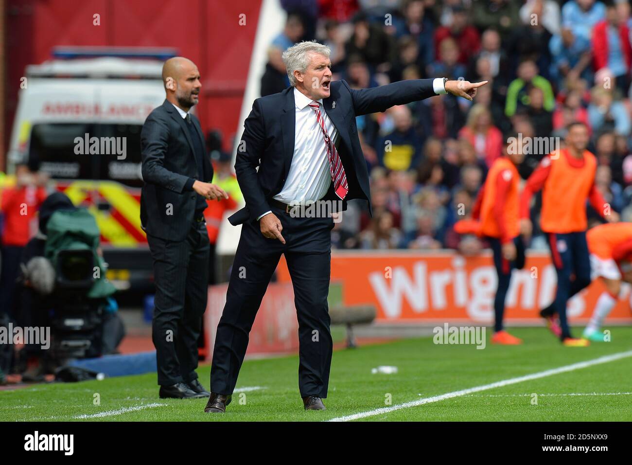Stoke City manager Mark Hughes Stock Photo - Alamy