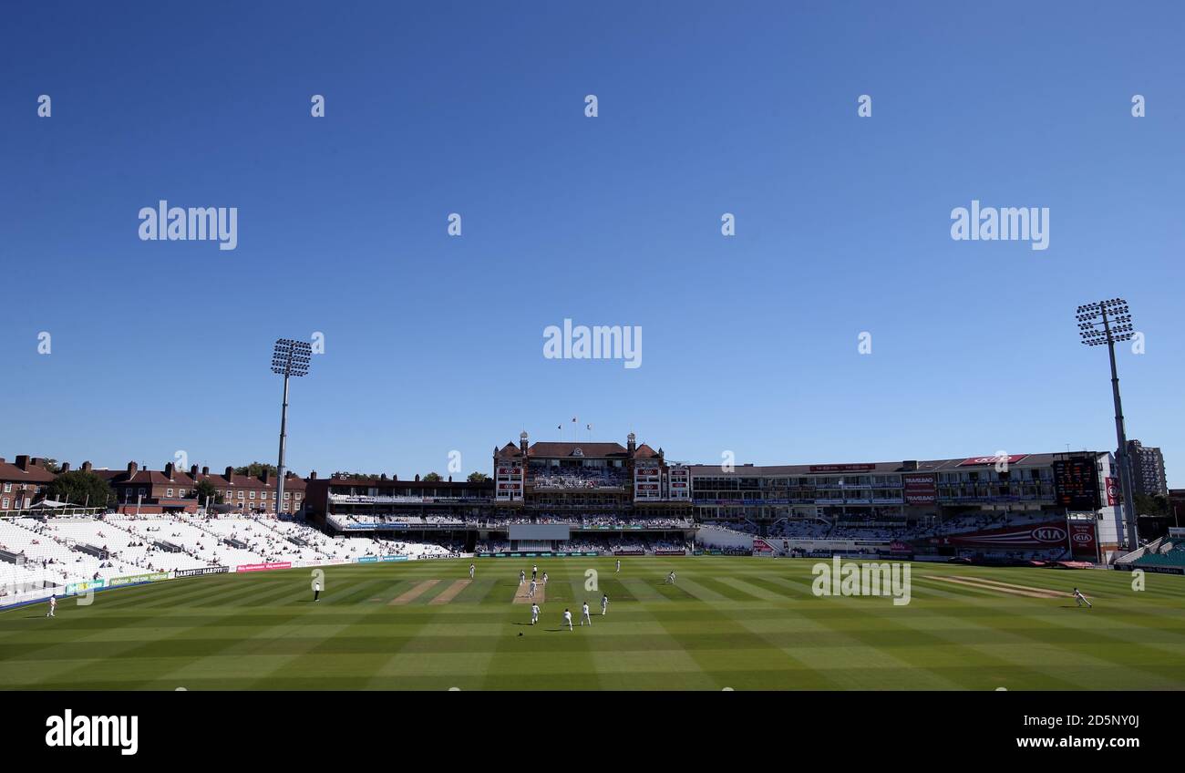 General view of play at the Kia Oval Stock Photo - Alamy