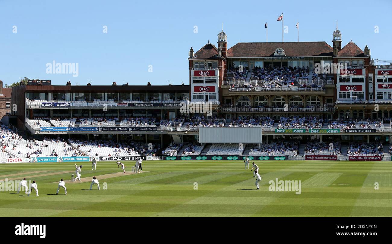 Cricket general view gv action hi-res stock photography and images - Alamy