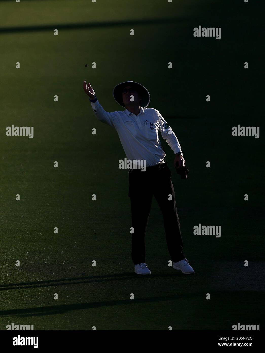General view of the umpire during play Stock Photo - Alamy