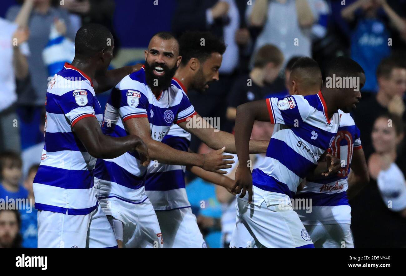 Queens Park Rangers' Sandro celebrates scoring their equalising goal ...