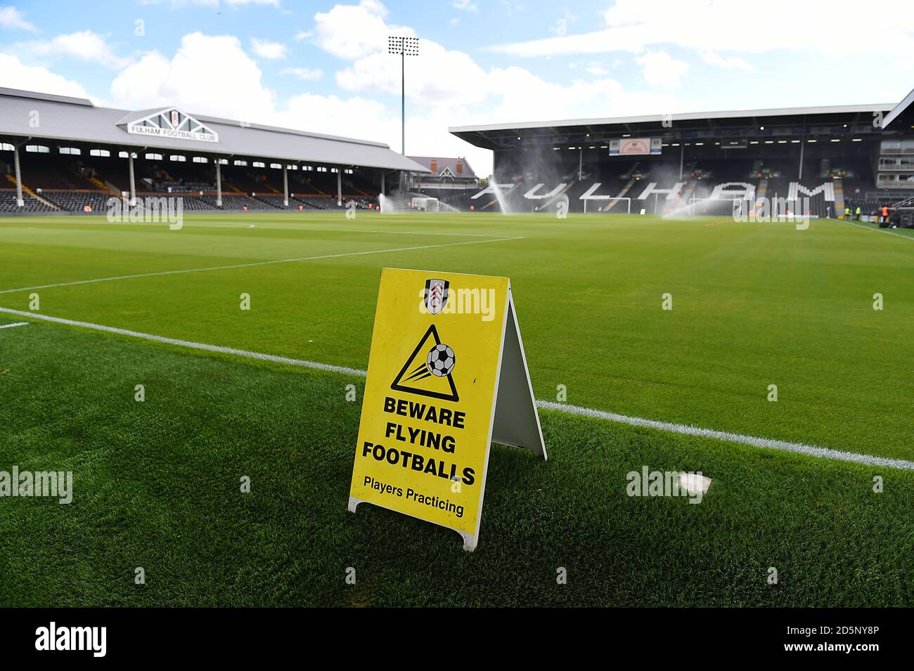 Beware flying footballs hi-res stock photography and images - Alamy