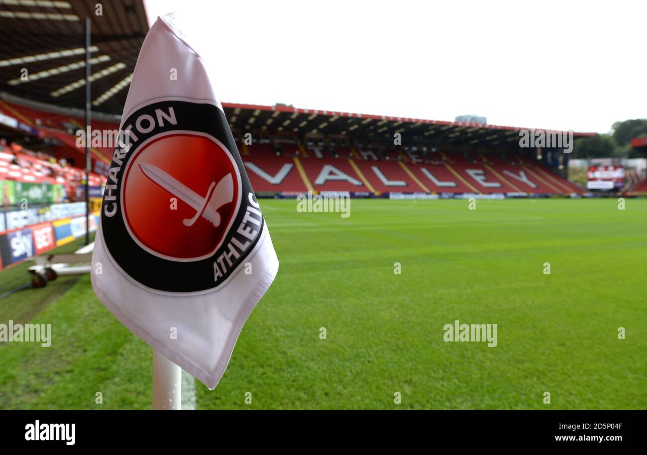 A view of The Valley home of Charlton Athletic Stock Photo - Alamy
