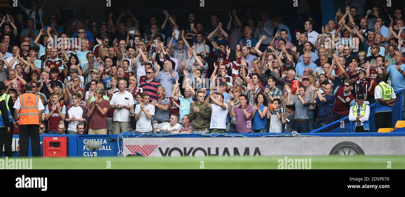 Burnley fans Stock Photo - Alamy