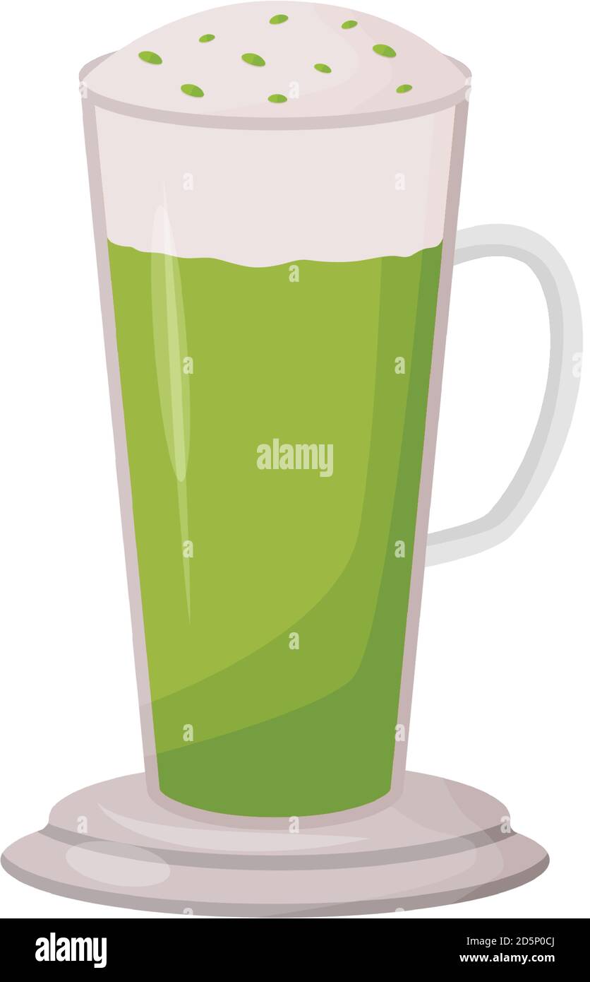 Matcha cocktail Stock Vector Images - Alamy
