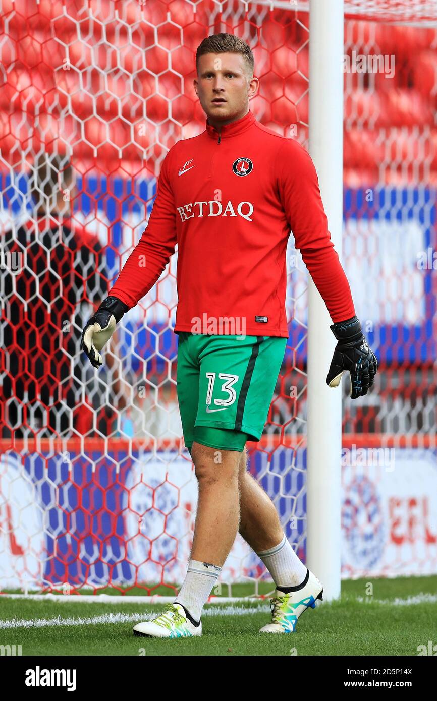 Charlton Athletic goalkeeper Dillon Phillips Stock Photo - Alamy