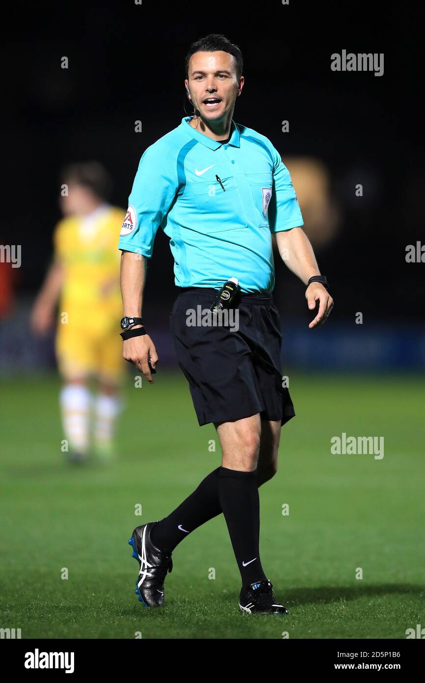 Referee Dean Whitestone Stock Photo - Alamy