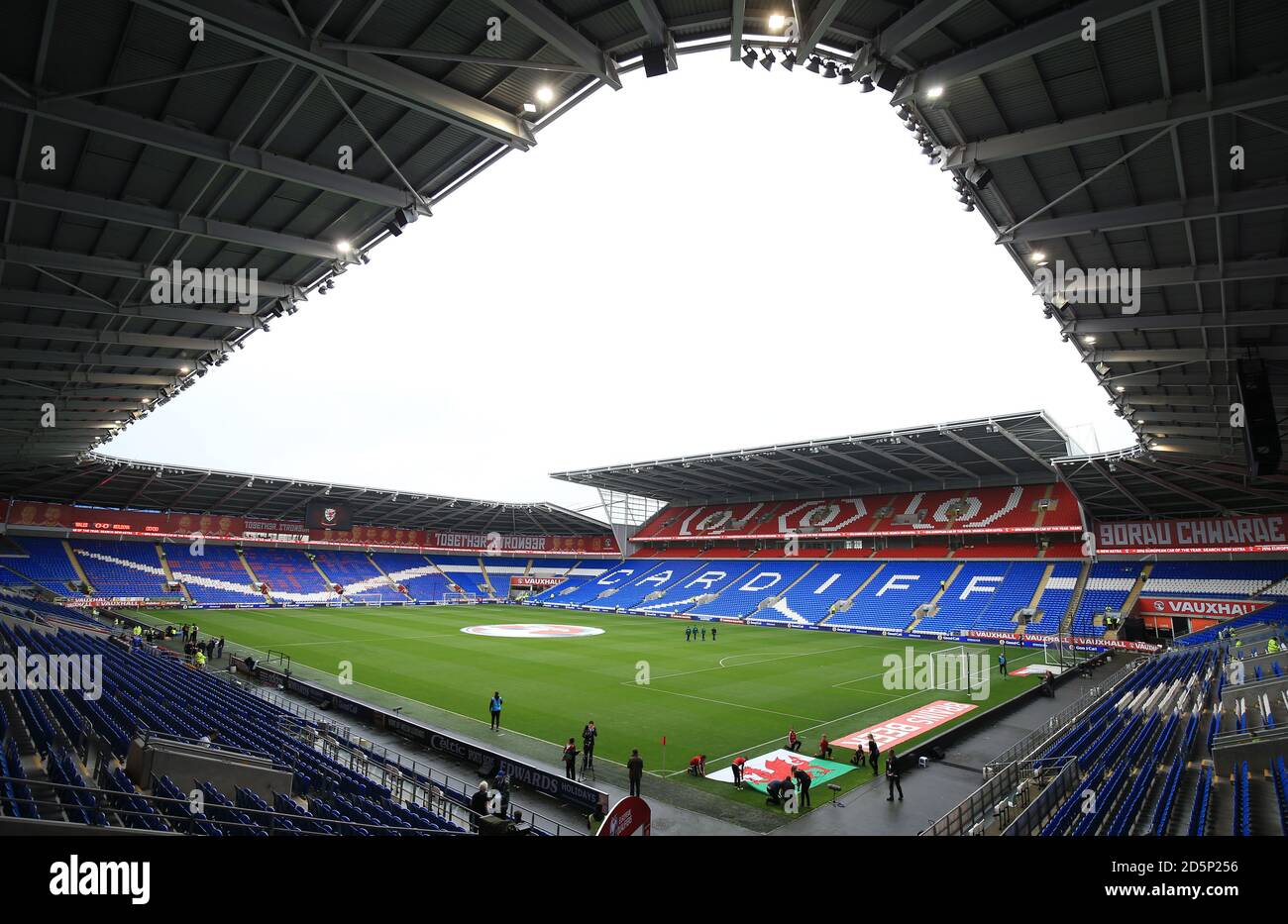 A general view inside the Cardiff City Stadium before the game between ...