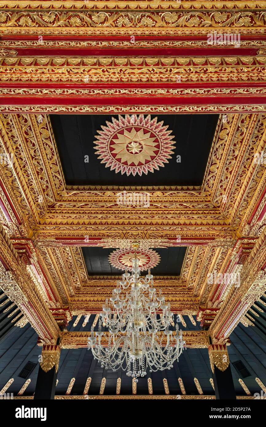 Horizontal low angle view of one of the Kraton (Sultan Palace complex ...