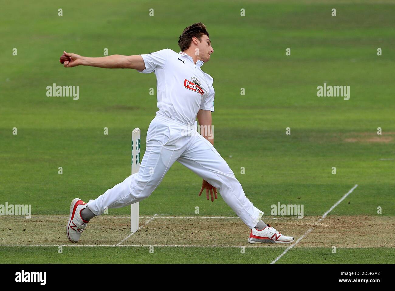 Cricket bowling action full length hi-res stock photography and images ...