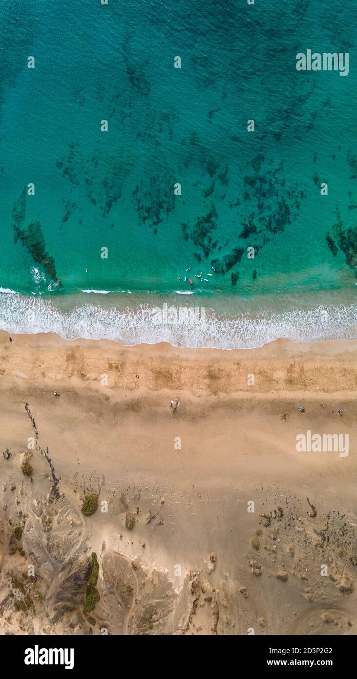Desert meets ocean Stock Photo - Alamy