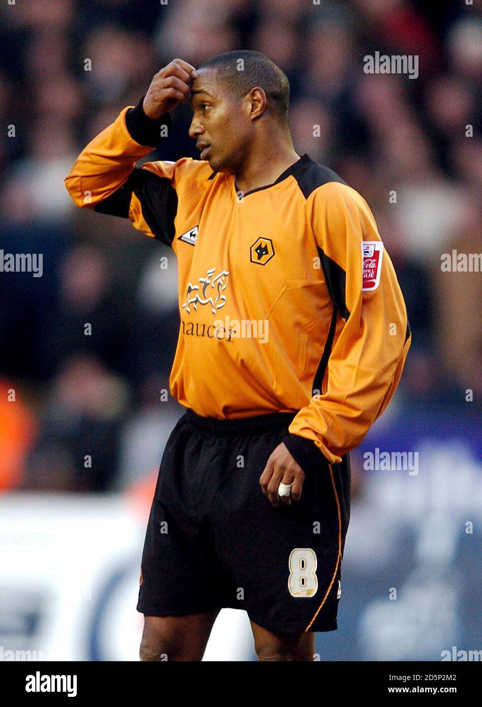 Wolverhampton Wanderers' captain Paul Ince scratches his head as he ...