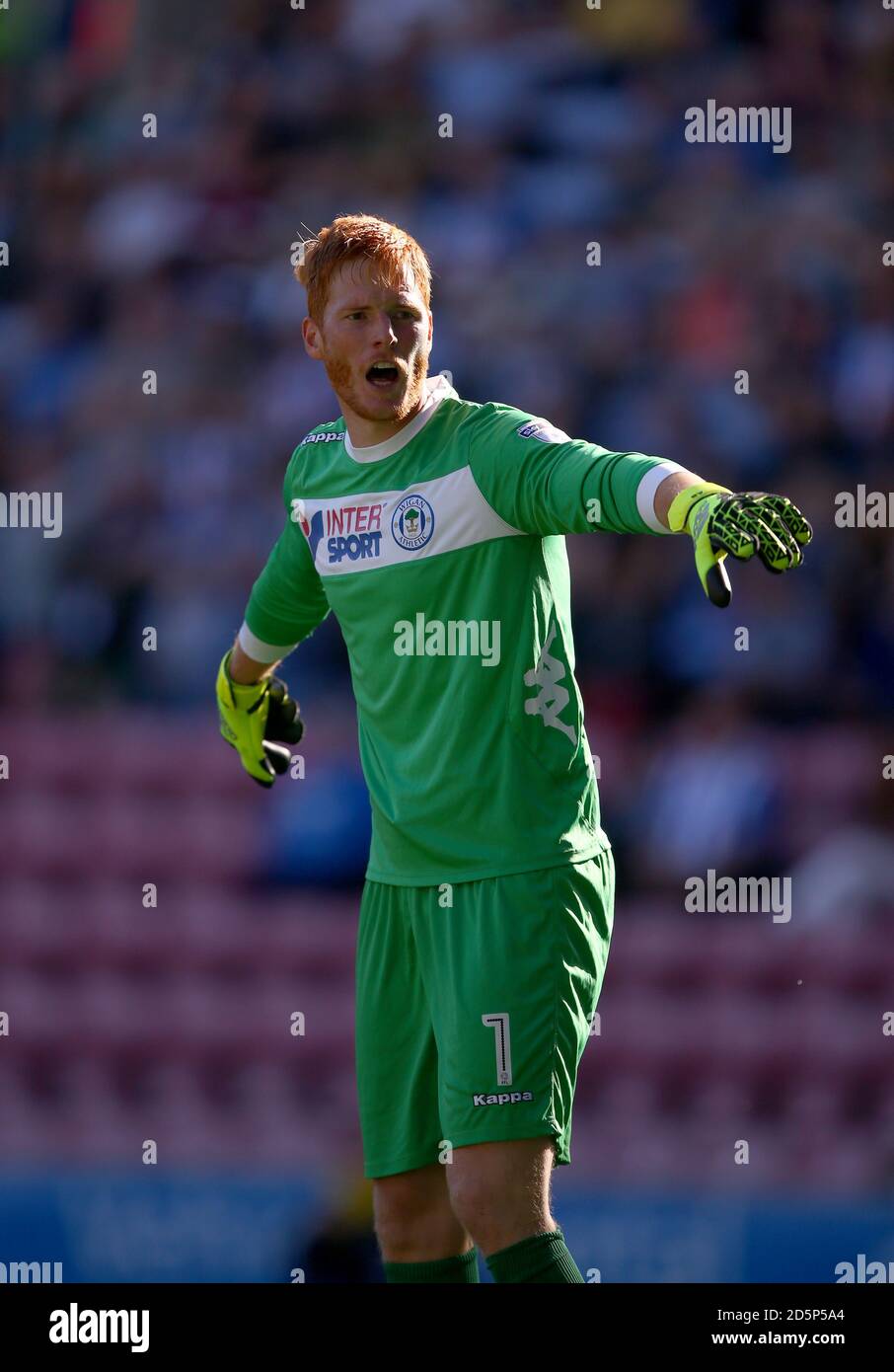 Wigan Athletic goalkeeper Adam Bogdan Stock Photo - Alamy
