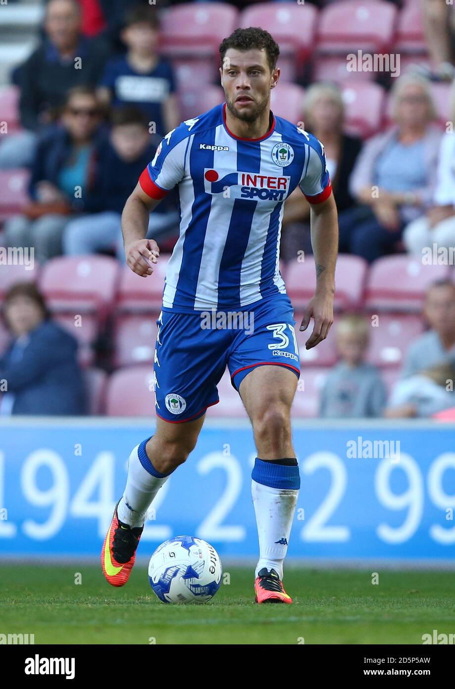 Wigan Athletic's Yanic Wildschut Stock Photo - Alamy