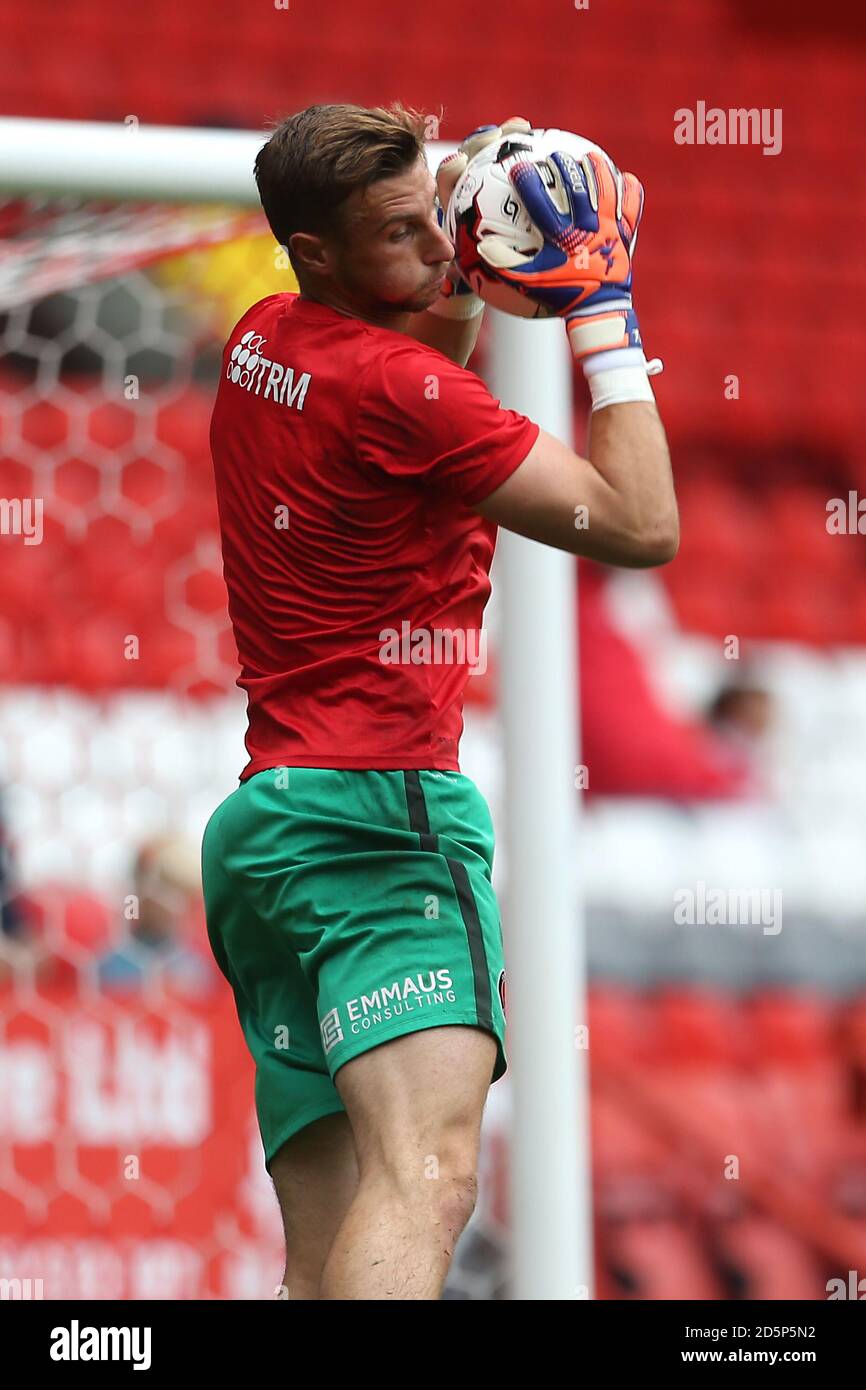 Charlton Athletic goalkeeper Declan Rudd Stock Photo - Alamy