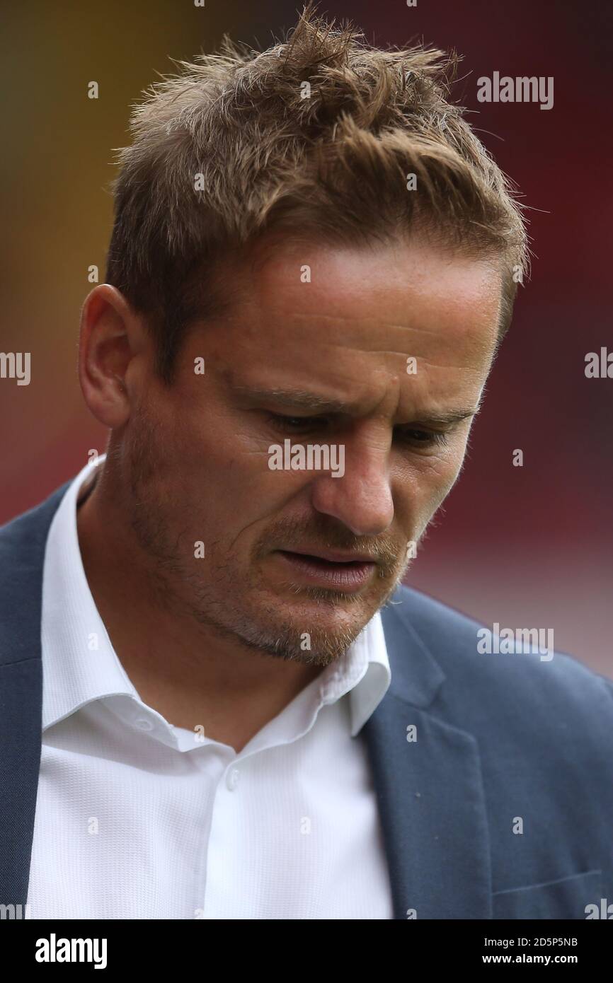 AFC Wimbledon manager Neal Ardley Stock Photo - Alamy