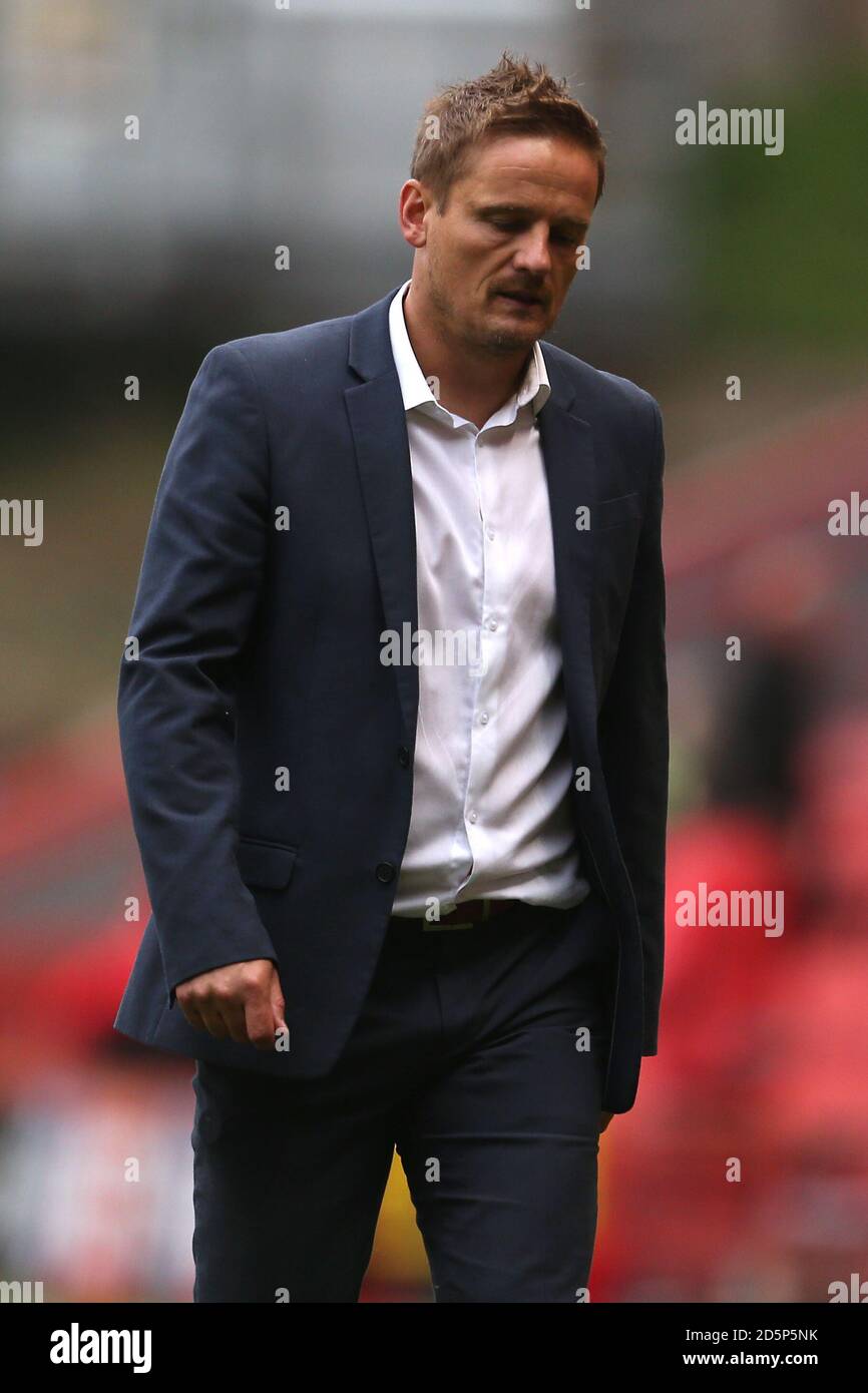 AFC Wimbledon manager Neal Ardley Stock Photo - Alamy