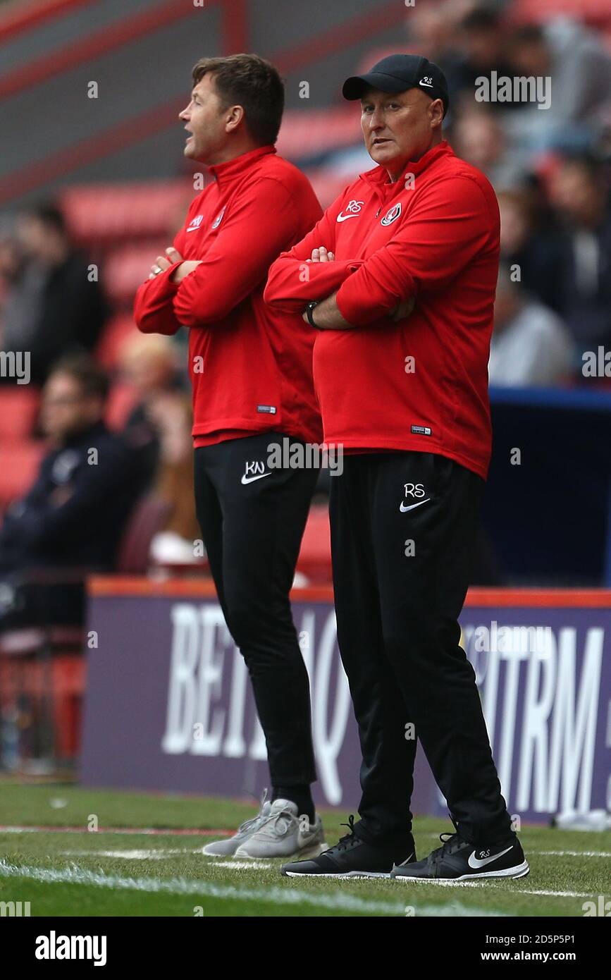 Charlton Athletic manager Russell Slade Stock Photo - Alamy