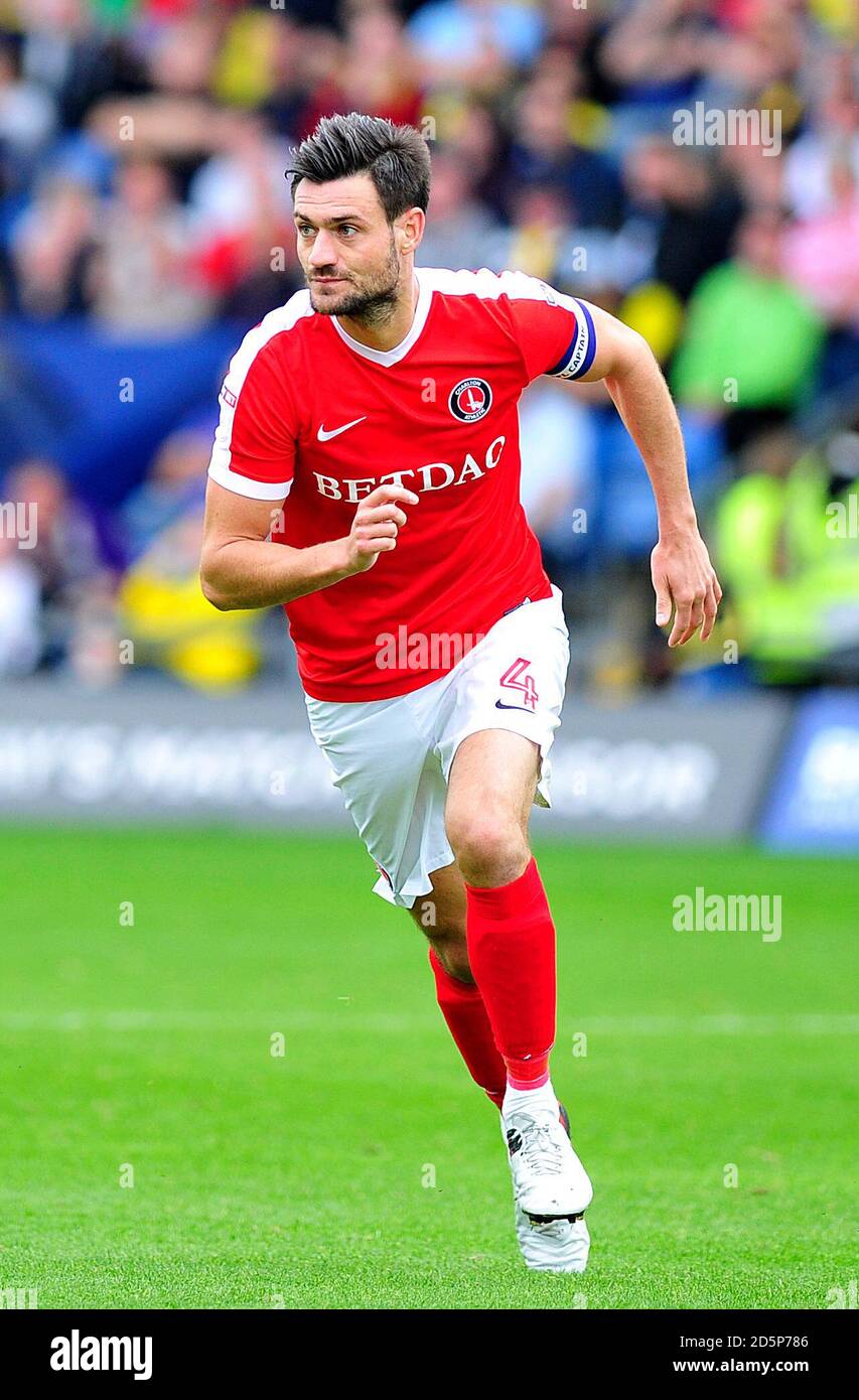 Charlton Athletic's Johnnie Jackson celebrates scoring his side's first ...