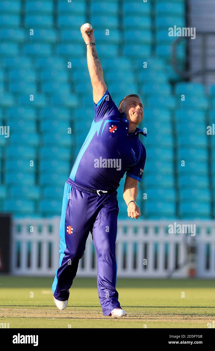Cricket United media team's Darren Gough in action Stock Photo - Alamy