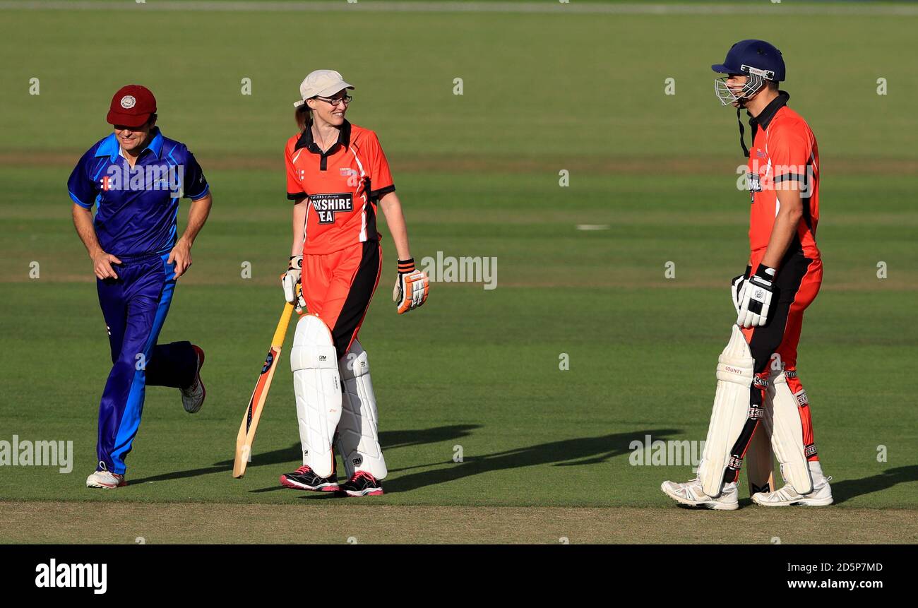 Yorkshire Tea's Alison Mitchell in action Stock Photo - Alamy
