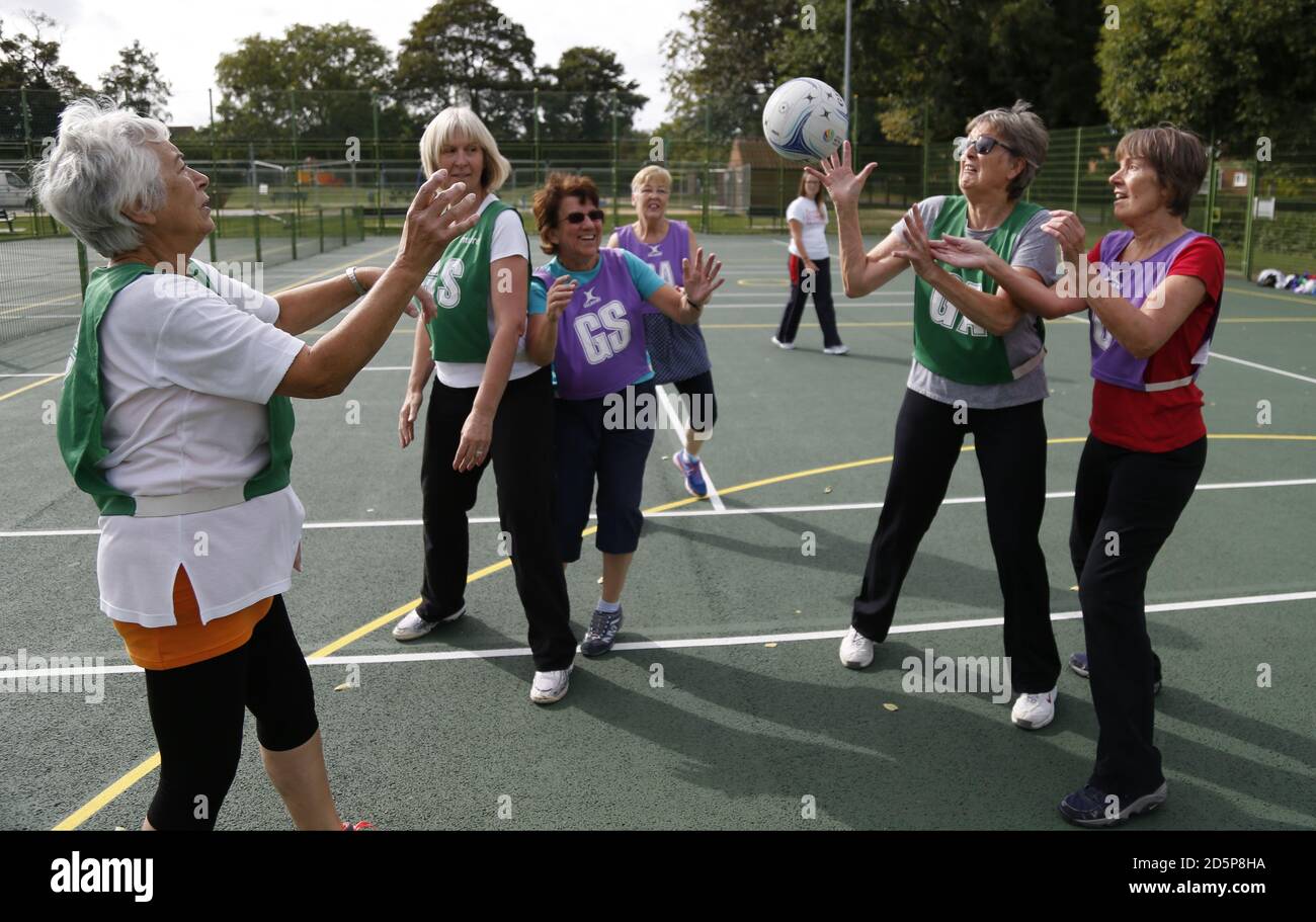 Participants take part in the Back to Netball and Walking Netball ...
