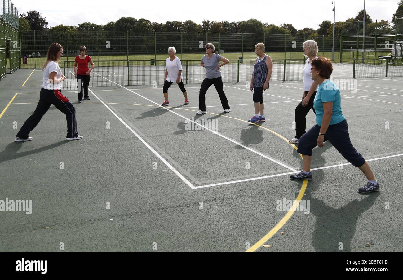 Participants take part in the Back to Netball and Walking Netball ...