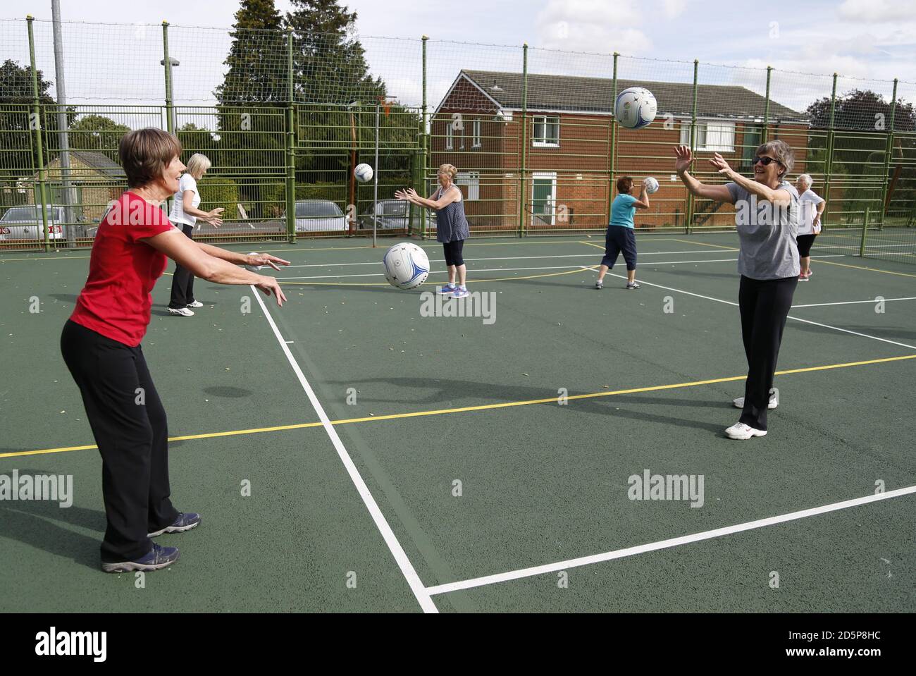 Participants take part in the Back to Netball and Walking Netball ...