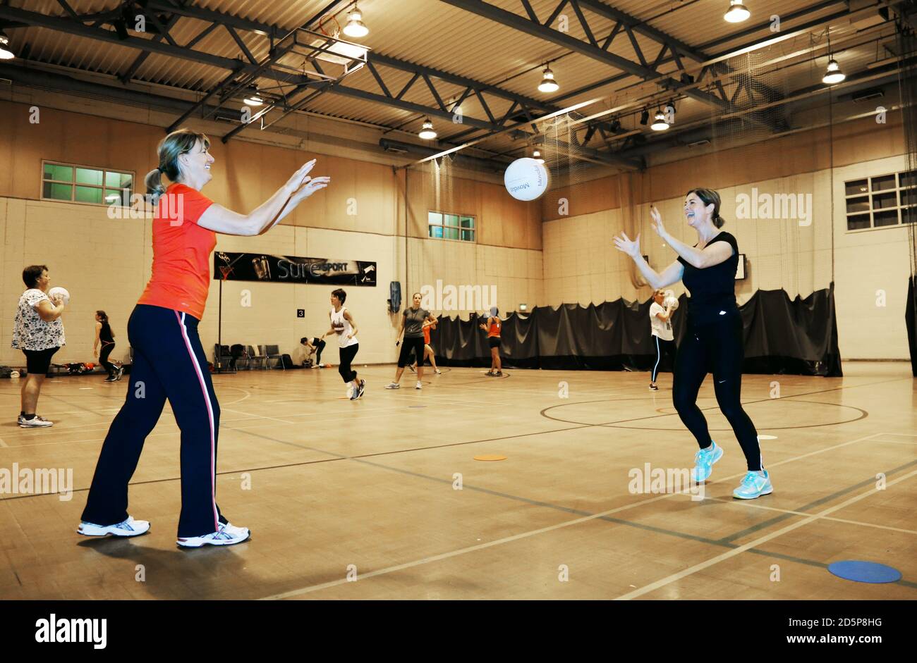Participants take part in the Back to Netball and Walking Netball ...