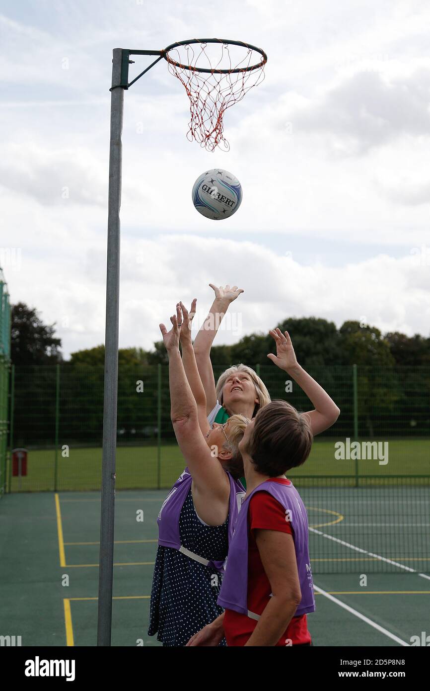 Participants take part in the Back to Netball and Walking Netball ...
