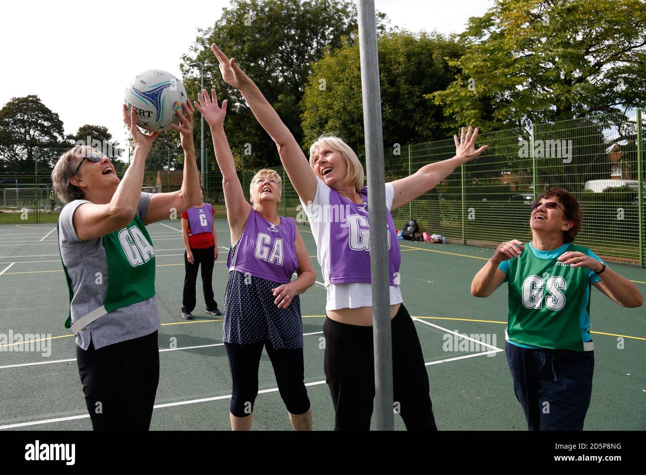 Participants take part in the Back to Netball and Walking Netball ...