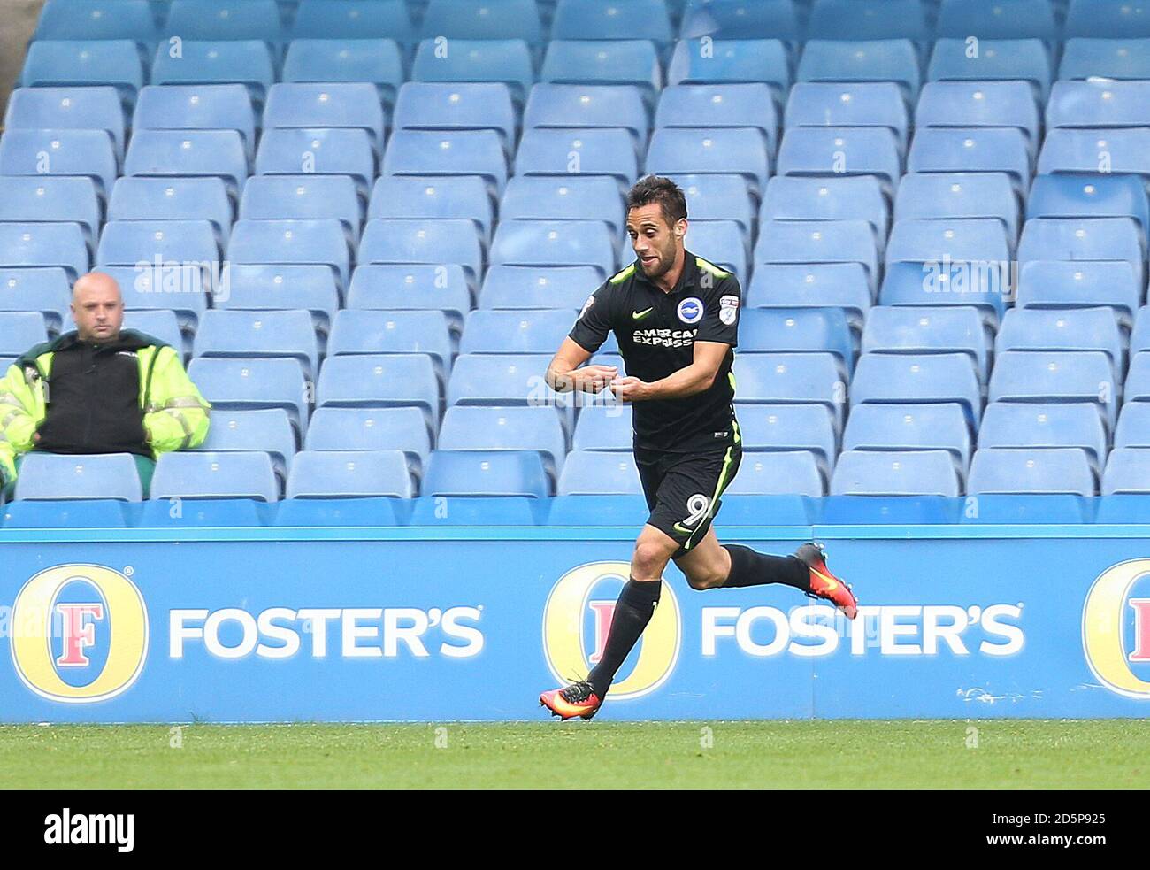 Brighton and Hove Albion's Sam Baldock celebrates scoring against ...