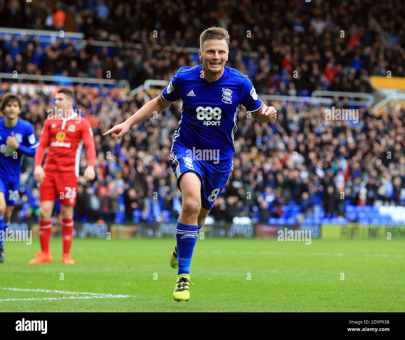 Birmingham City's Stephen Gleeson celebrates after he scores his sides ...