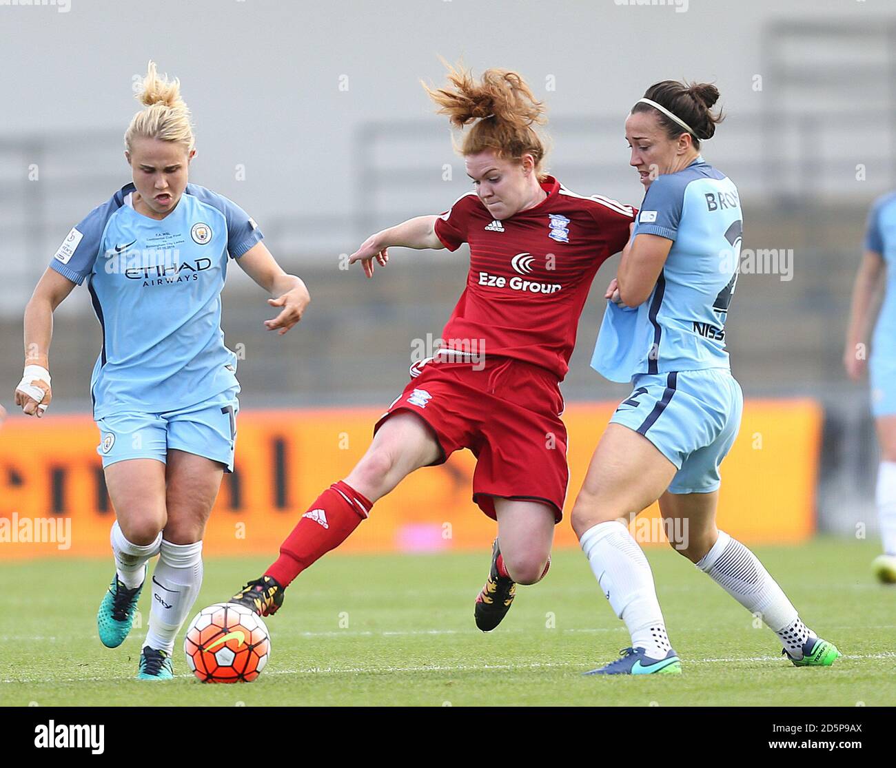 Manchester City Women's Lucy Bronze, Isobel Christiansen and Birmingham ...