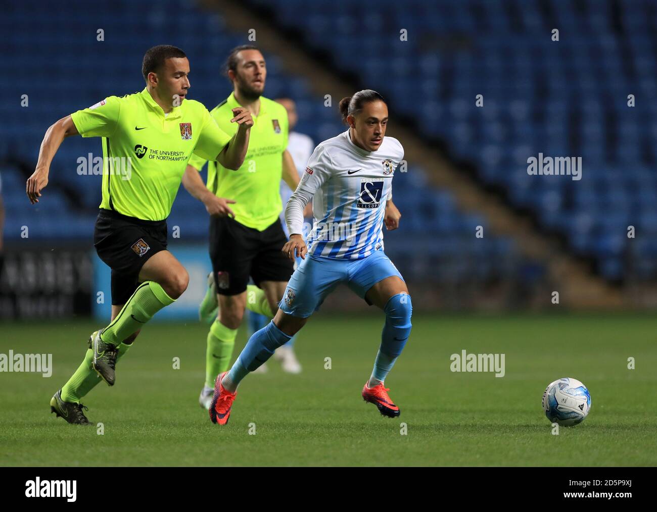 Coventry City's Jodi Jones (right) and Northampton Town's Rodney ...