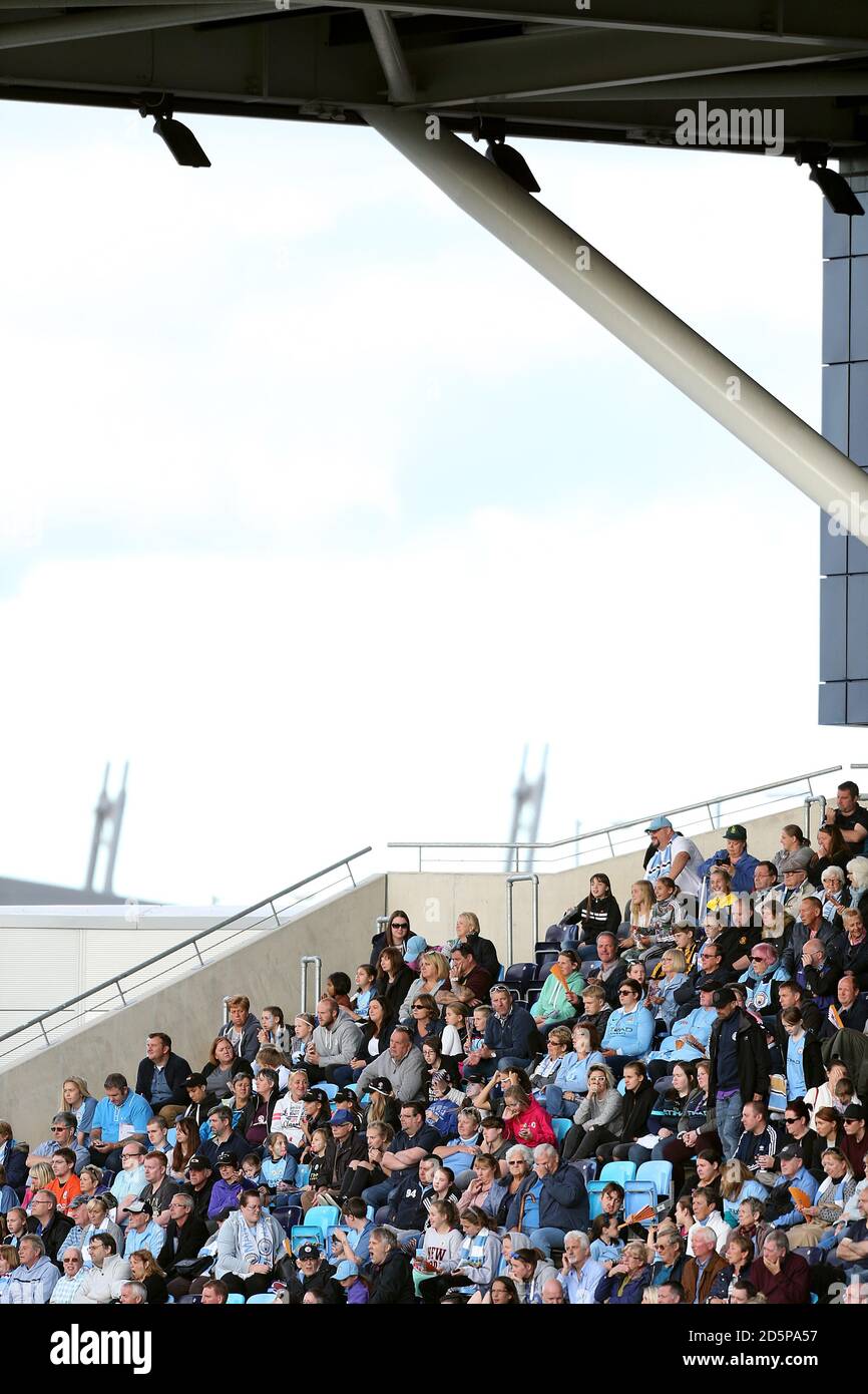 Fans in the stands at the City Academy Stadium Stock Photo - Alamy
