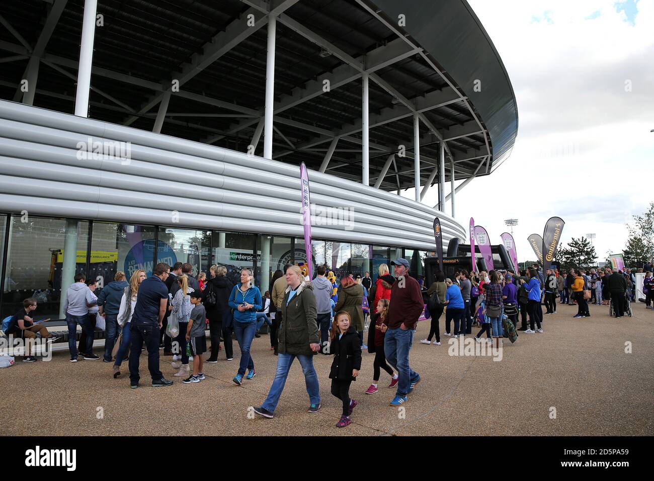 A general view of supporters in the fan zone on City Plaza Stock Photo ...