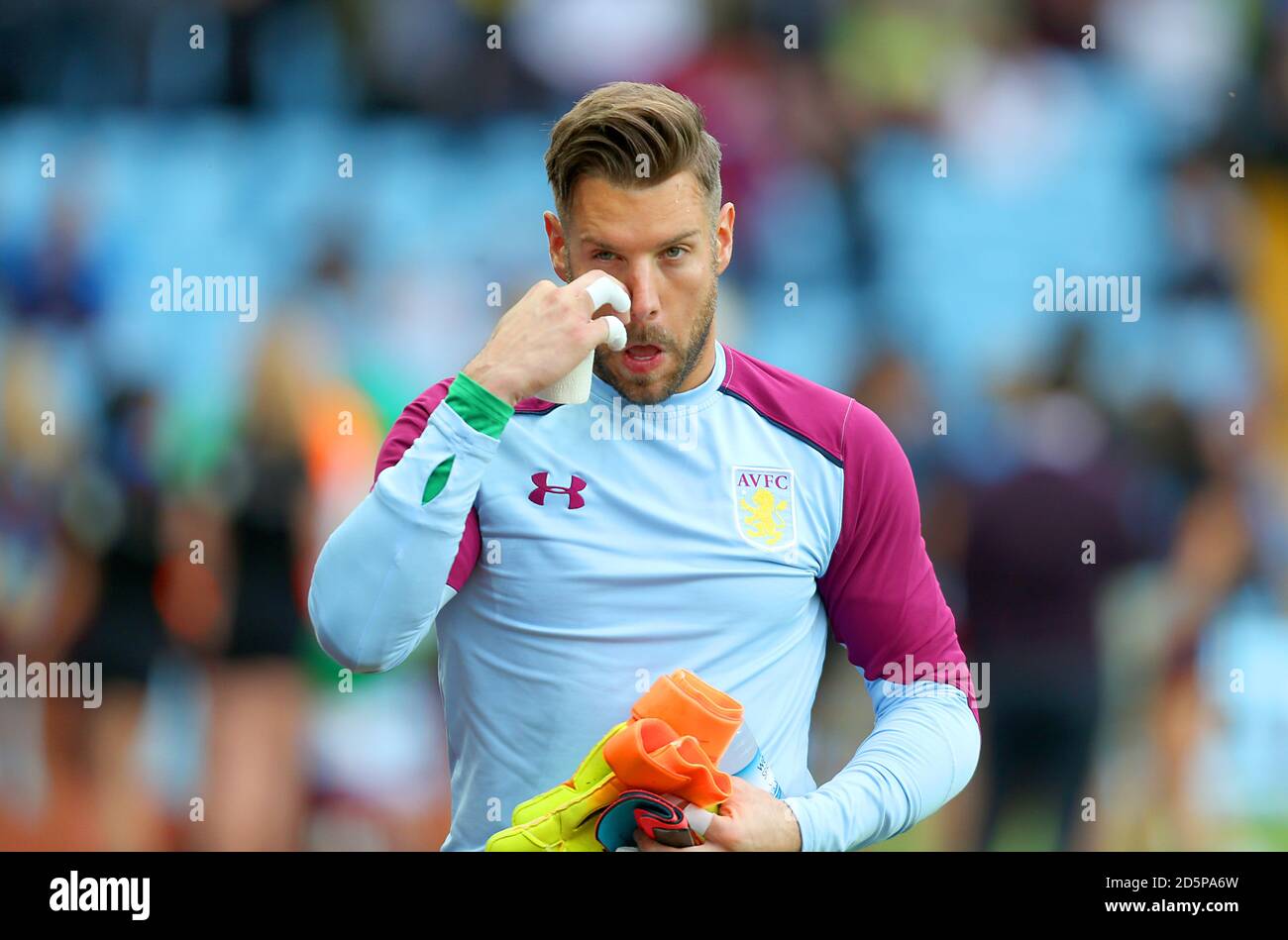Aston Villa goalkeeper Mark Bunn Stock Photo - Alamy