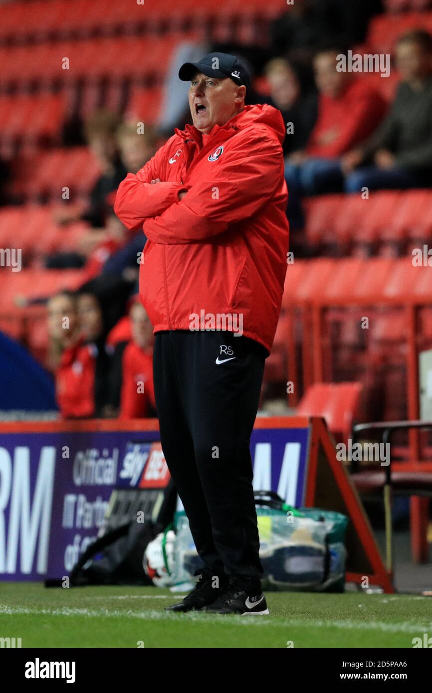 Charlton Athletic manager Russell Slade Stock Photo - Alamy