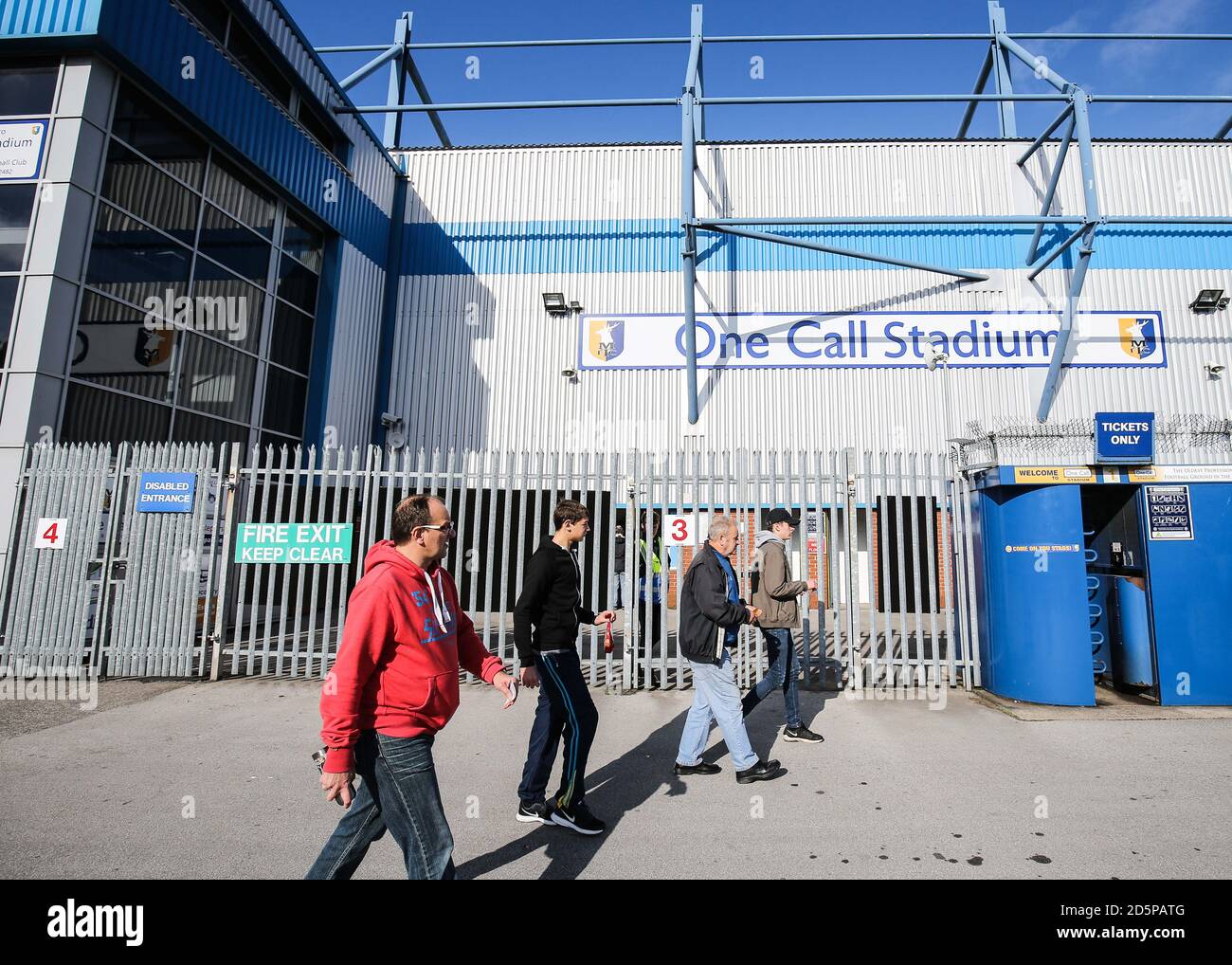 Fans outside the One Call Stadium before Mansfield Town's and Notts ...