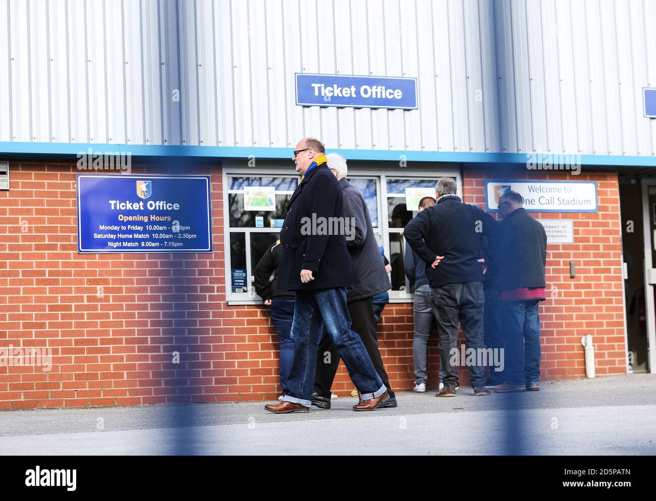 Fans outside the One Call Stadium before Mansfield Town's and Notts ...
