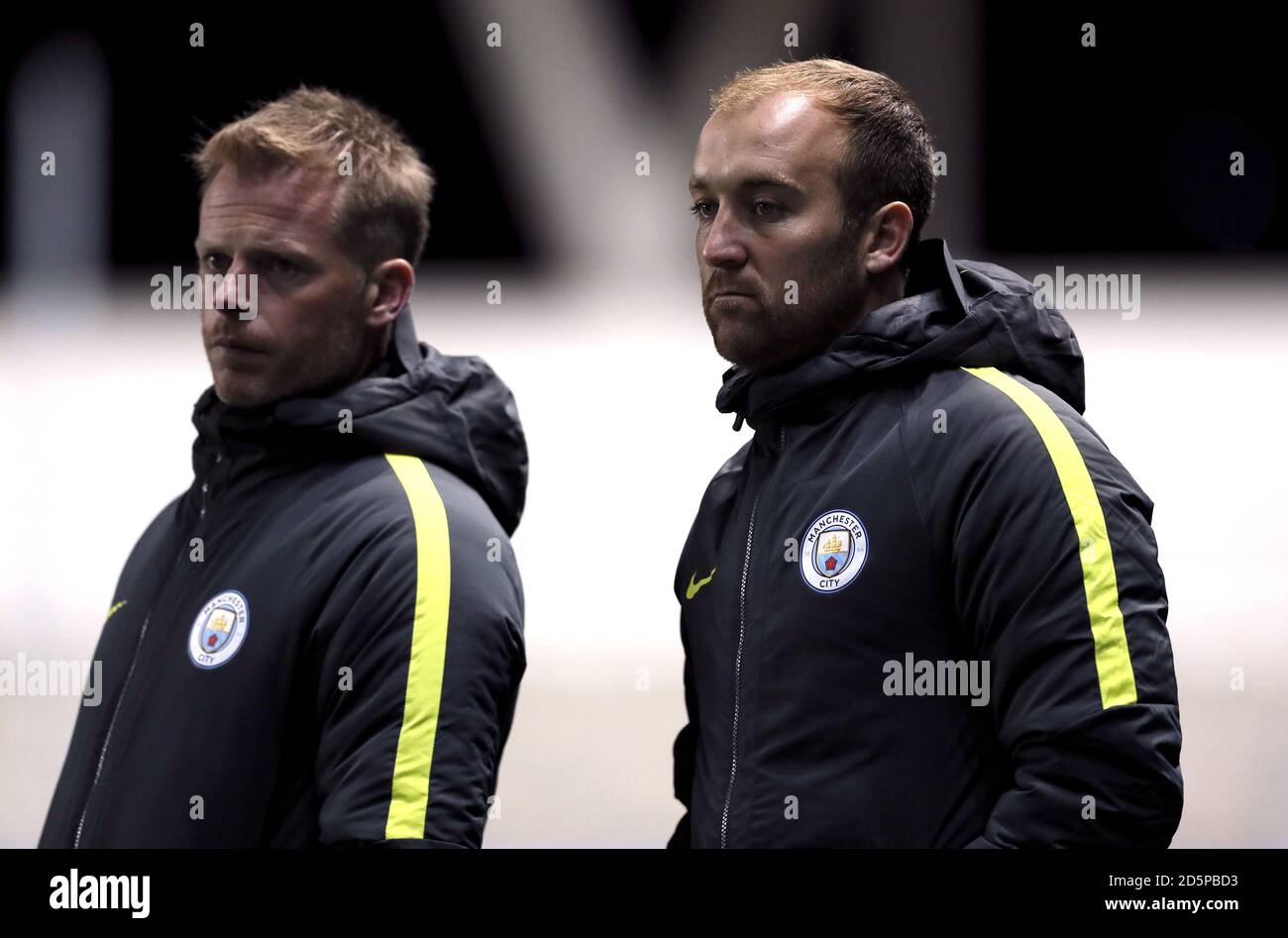 Manchester City Women Assistant Coach Alan Mahon (left) and manager ...