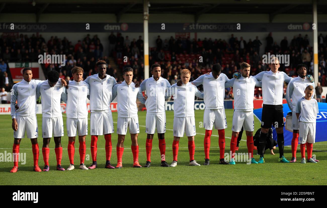 (left-right) England's Isaac Hayden, Joshua Onomah, John Swift, Tammy ...