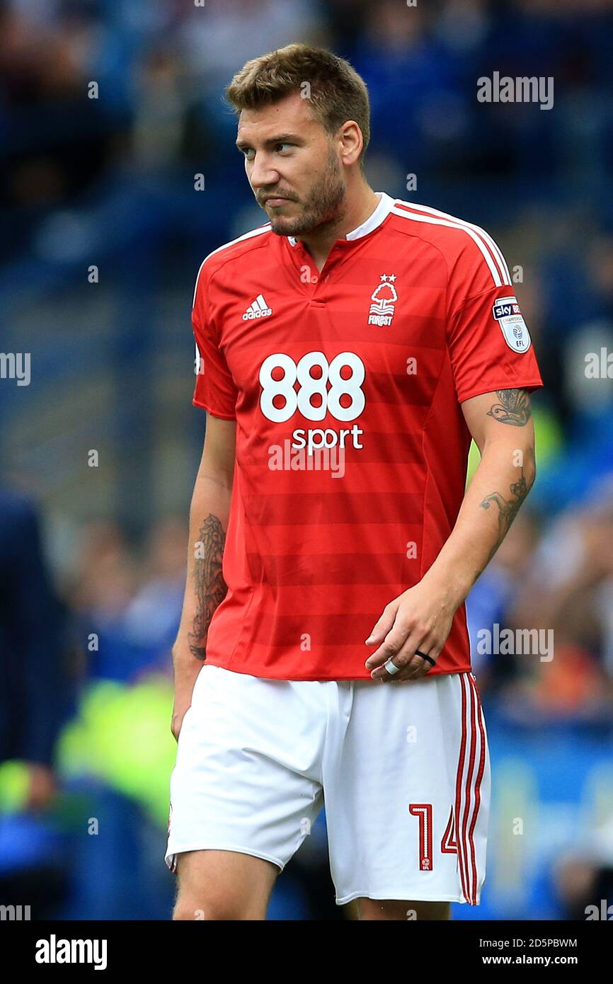 Nicklas Bendtner, Nottingham Forest Stock Photo - Alamy