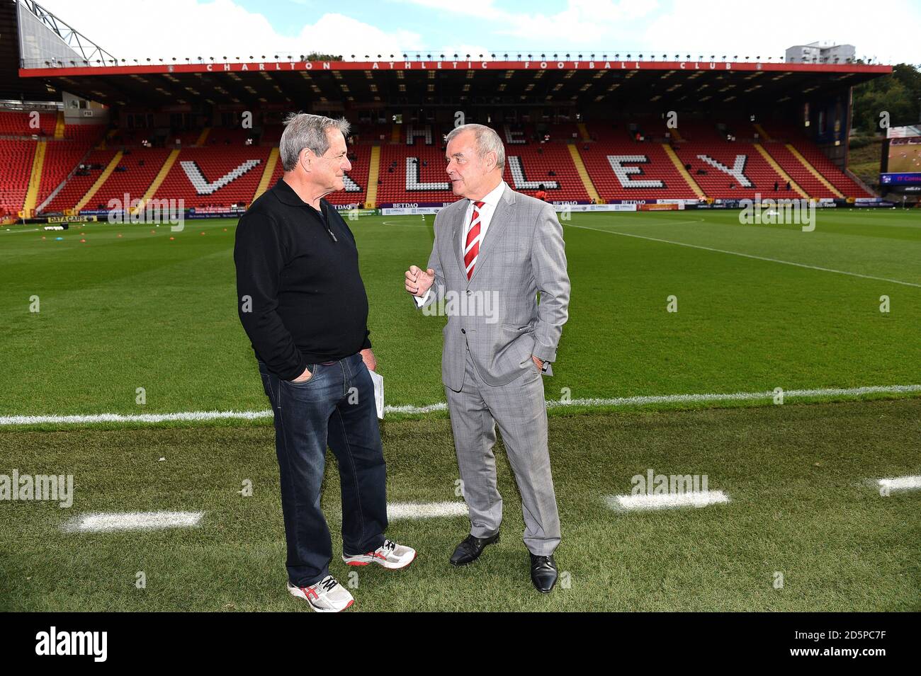 Charlton Athletic fan Peter Keys who is visiting The Valley for the ...
