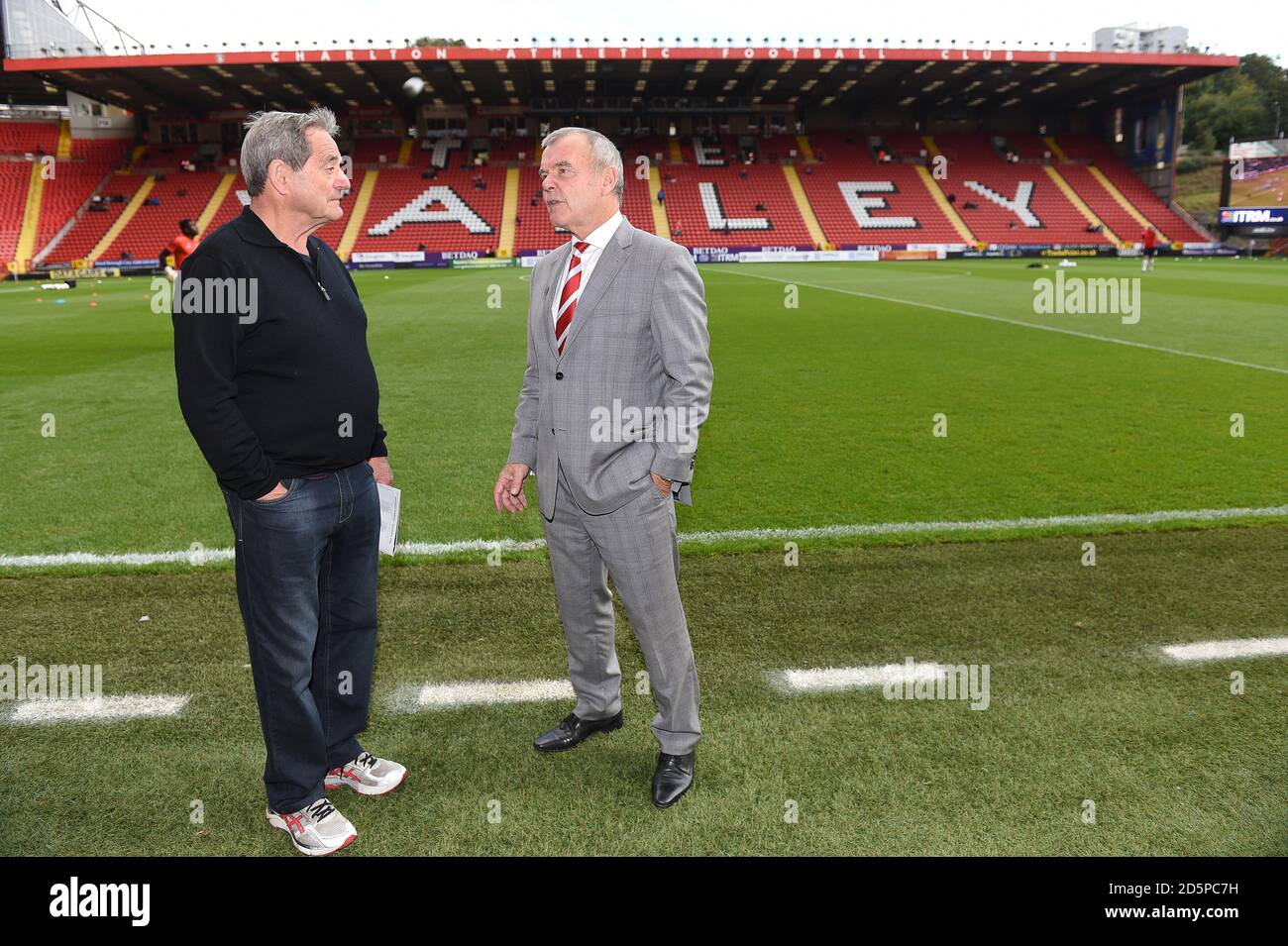 Charlton Athletic fan Peter Keys who is visiting The Valley for the ...