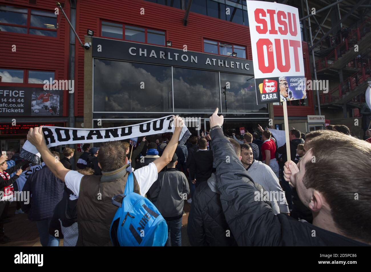 Charlton Athletic and Coventry City fans host a joint protest against ...