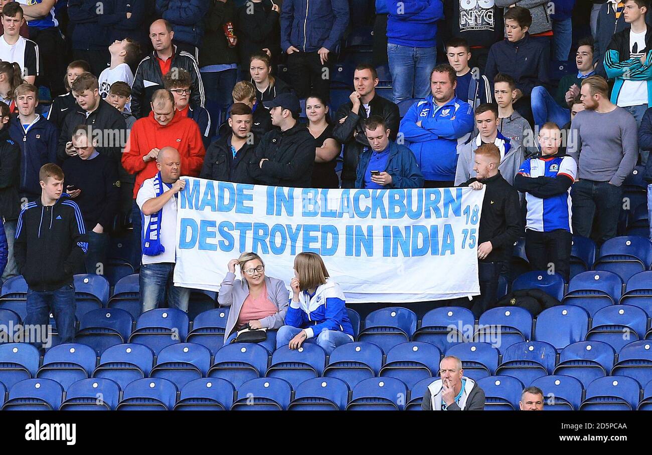 Blackburn rovers fans in the stands hi-res stock photography and images ...