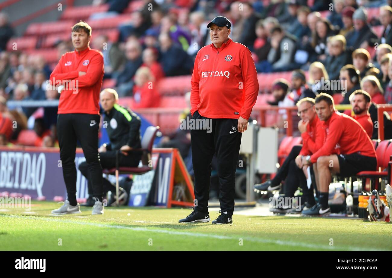 Charlton Athletic manager Russell Slade Stock Photo - Alamy