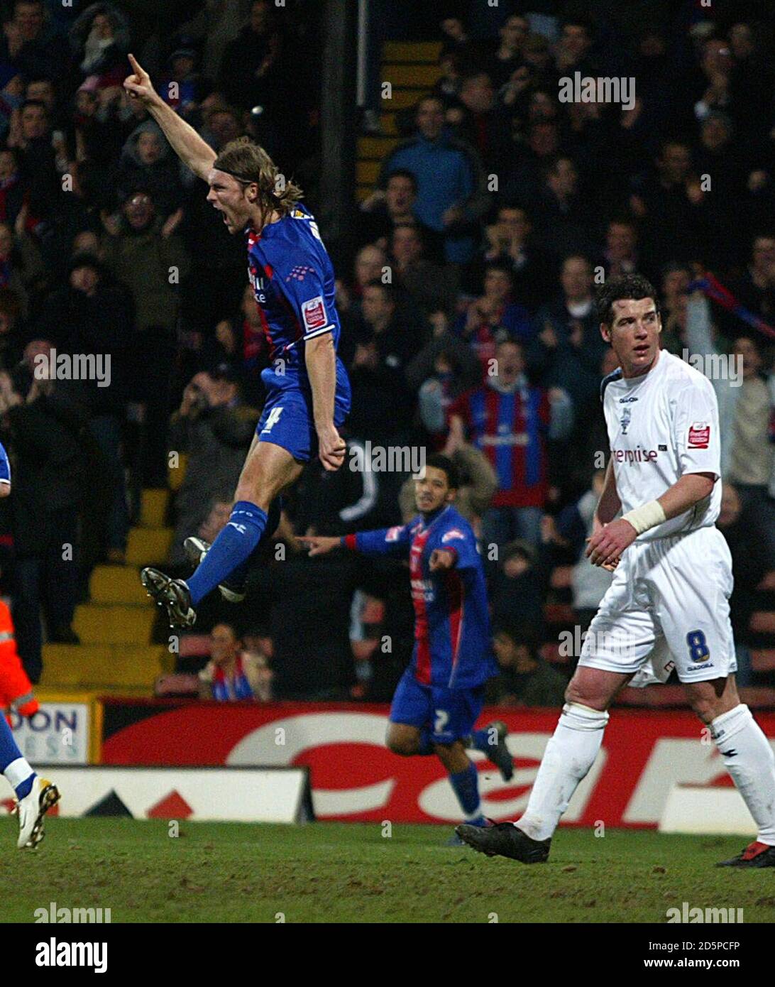 Crystal Palace's Darren Ward celebrates scoring the first goal Stock ...